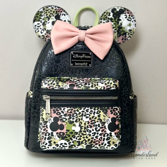 Loungefly | Bags | Disney Parks 223 Animal Print Minnie Mouse Mini ...